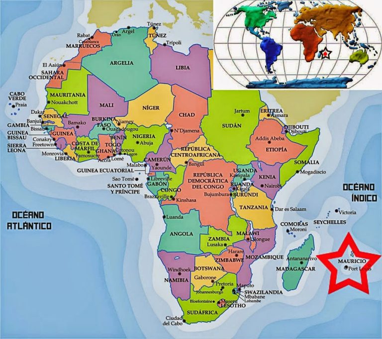 isla mauricio mapa - Casa Montessori